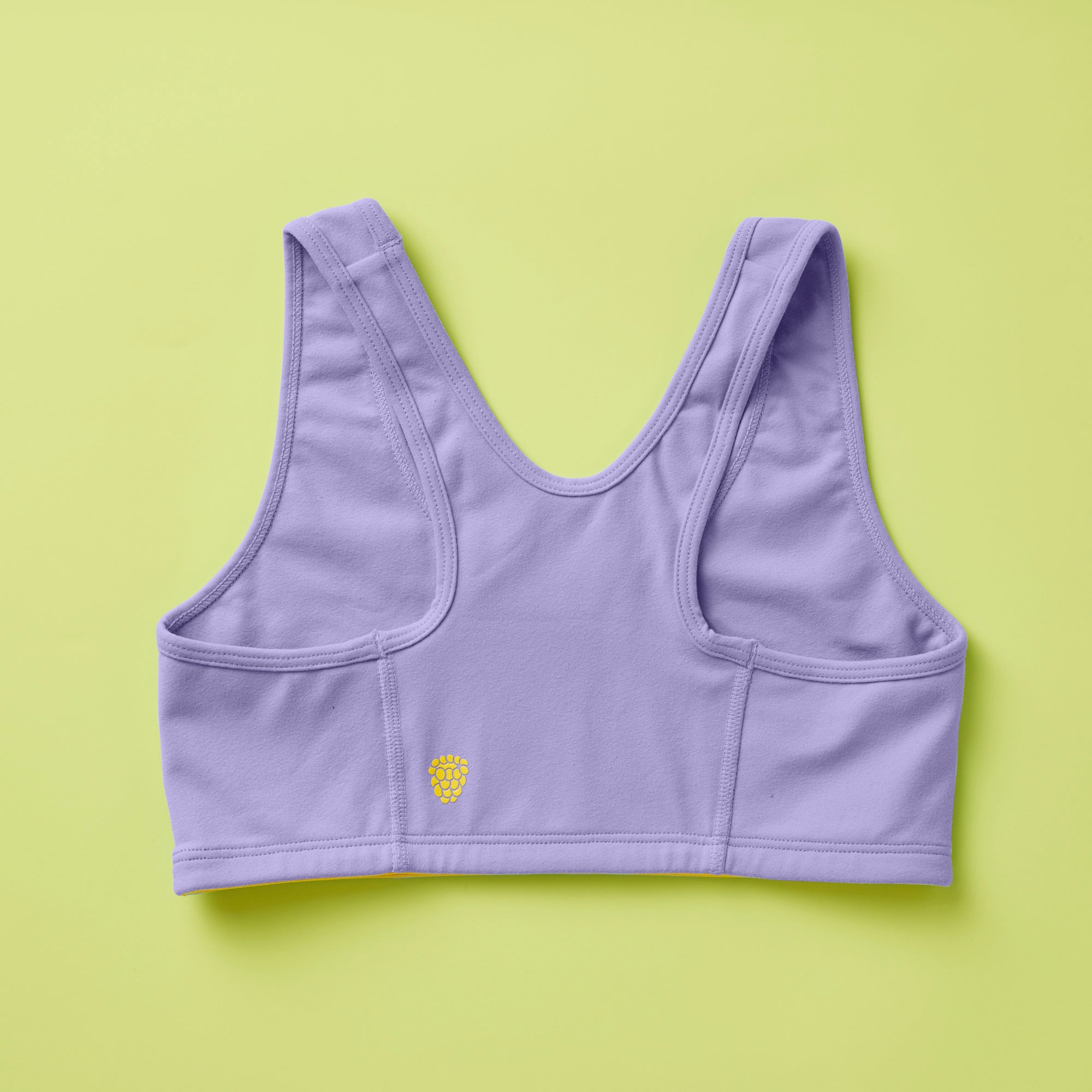 Girls Half Moon High-Support Racerback Sports Bra by Yellowberry